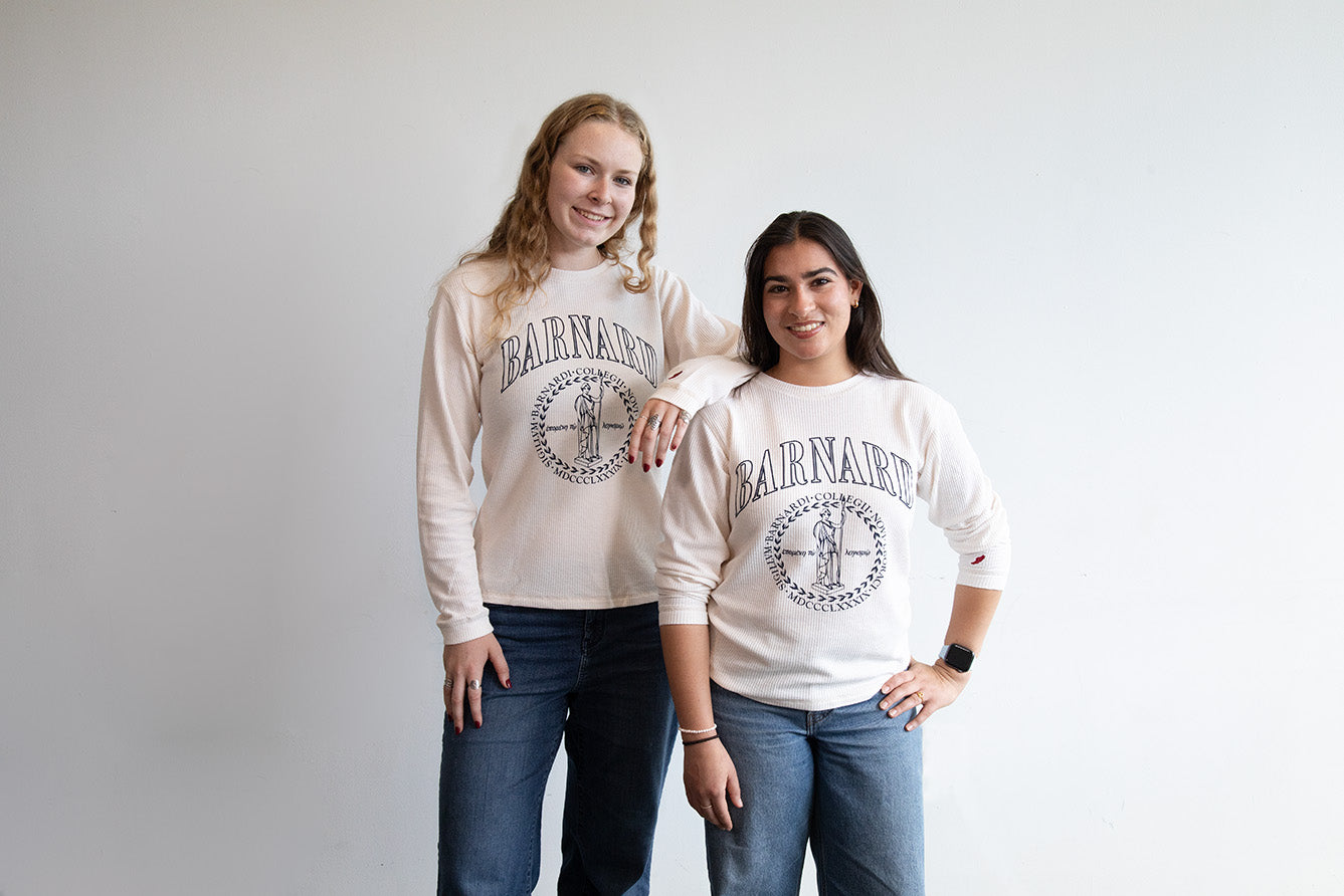 Athena Long Sleeve Waffle Tee – The Barnard Store